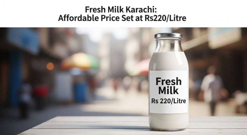 Fresh Milk Karachi Sets Affordable Price at Rs220/Litre
